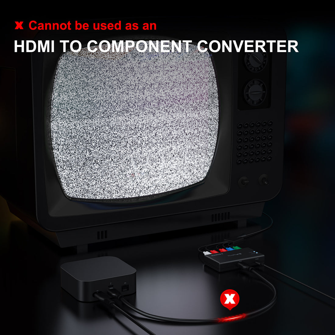 Component to HDMI Converter with USB power Adapter – PORTTA